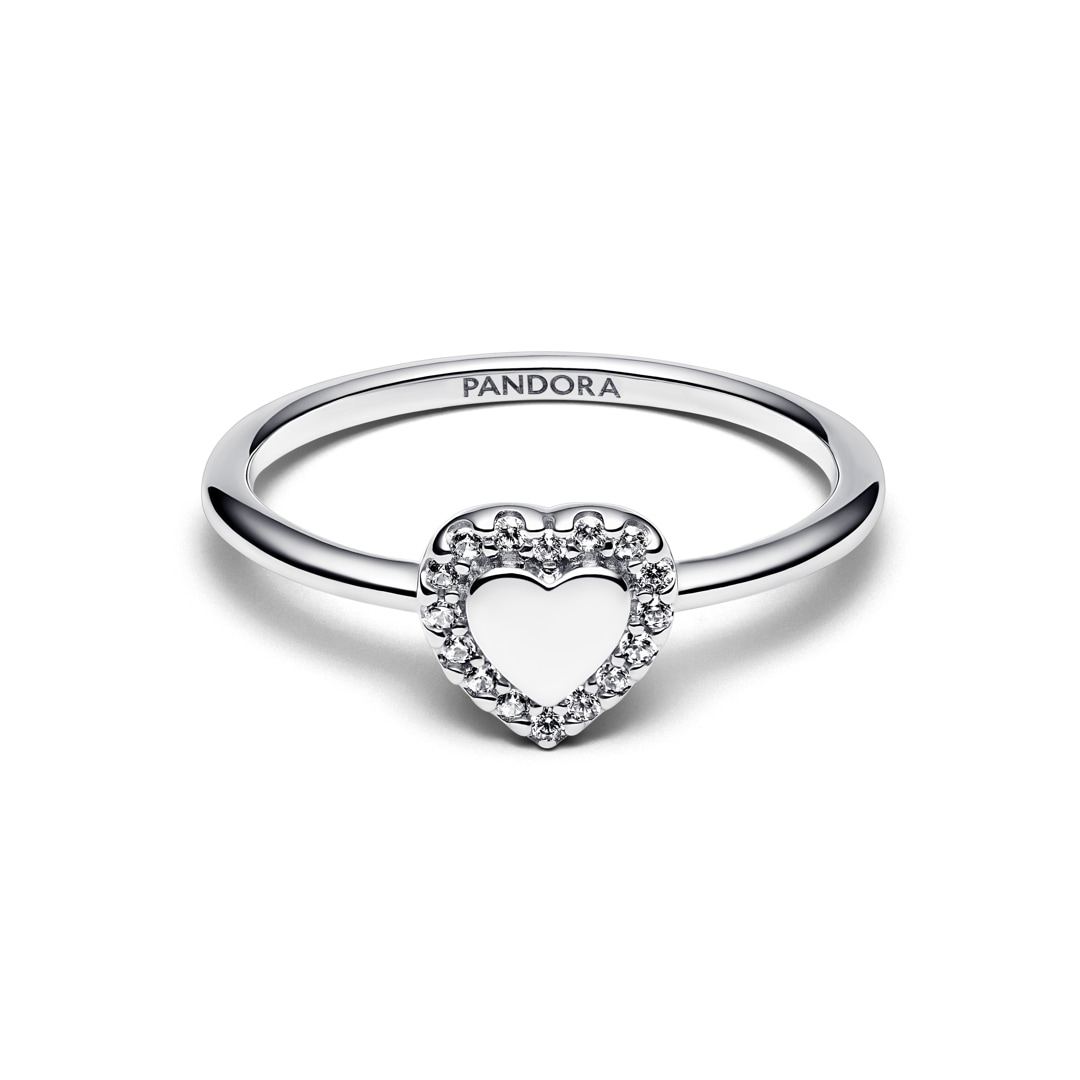 Pandora Timeless Herz Strahlenkranz Ring 925 Silber