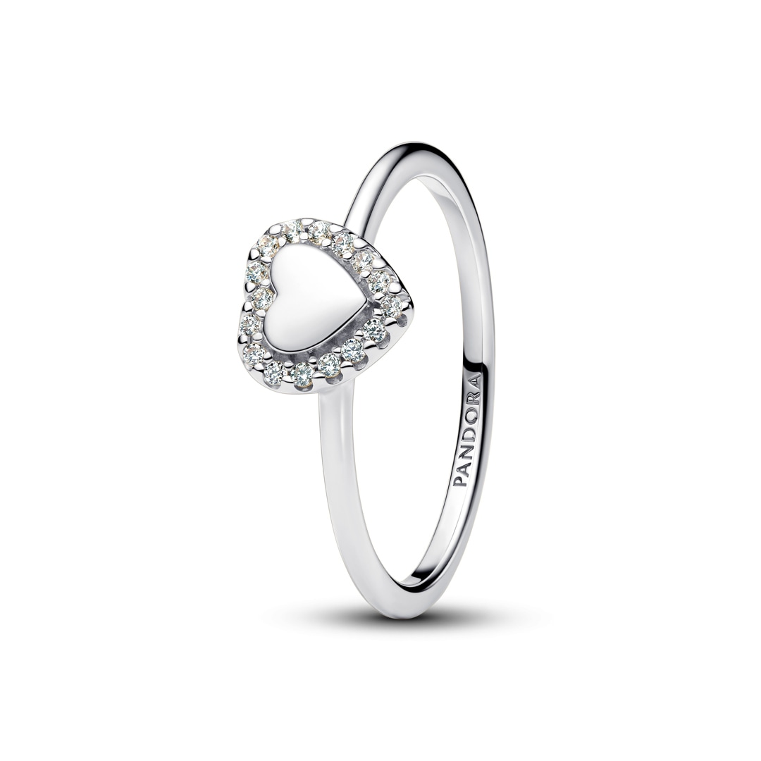 Pandora Timeless Herz Strahlenkranz Ring 925 Silber