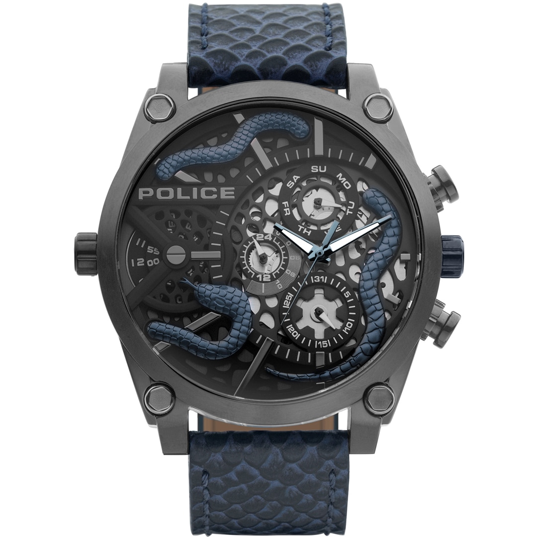 Police Vigor Snakes Blau | PEWJF2110402