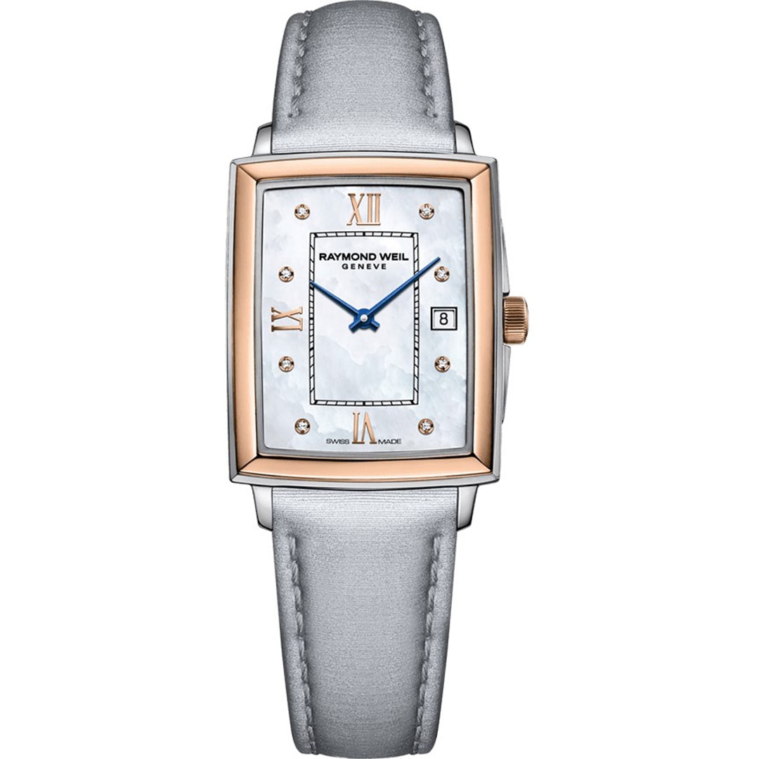 Raymond Weil Toccata Square Diamond Perlmutt / Grau | 5925-SC5-00995