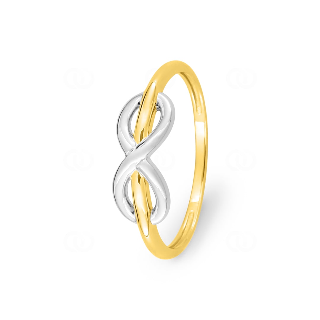 121732 | Ring 750/18 K Yellow Gold two-tone Infinity