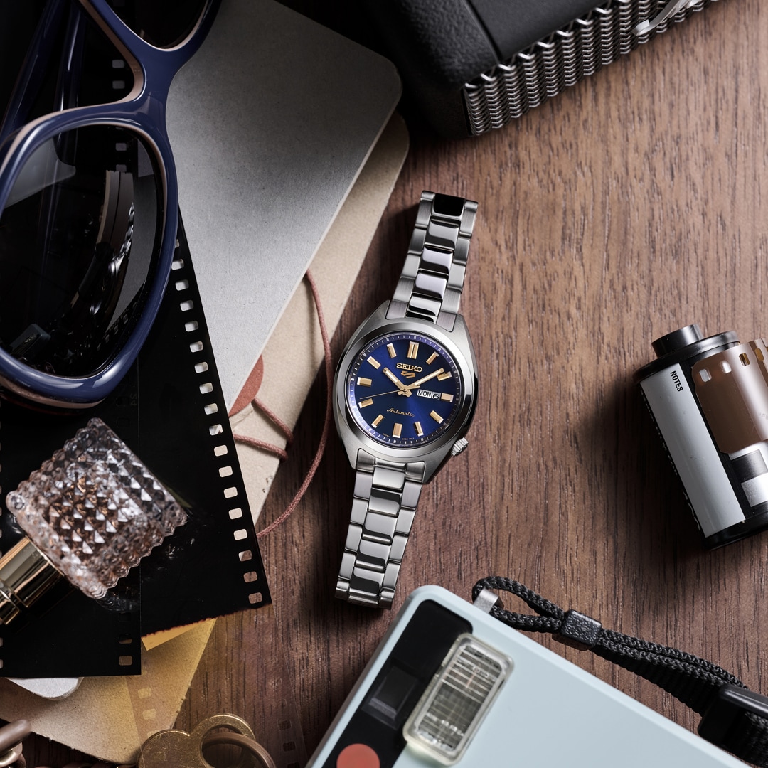 SRE021K1 | Seiko 5 Sports SNXS Automatic 32 Denim Blue
