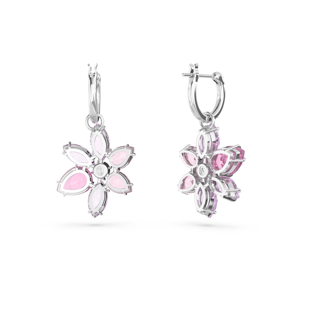 Swarovski Gema Drop-Ohrhänger Verschiedene Schliffe, Blume, Rosa ...