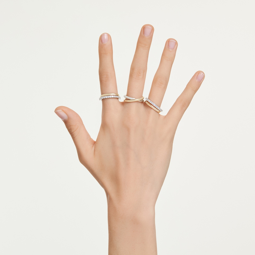 M5740411 | Swarovski Hyperbola Cocktail Ring Two-tone