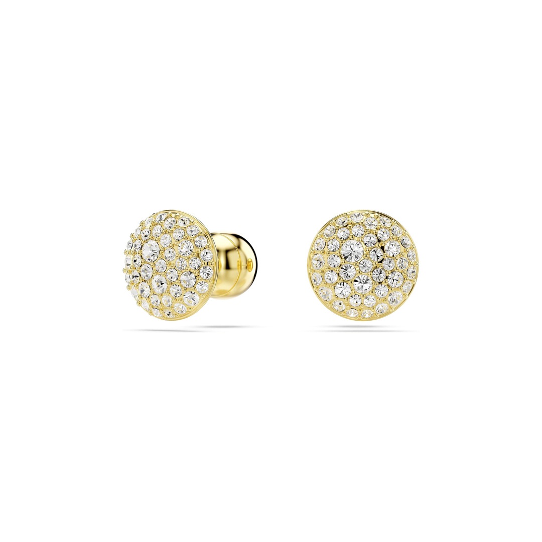 5683444 | Swarovski Clous d'oreilles Meteora Blanches, Placage de ton or