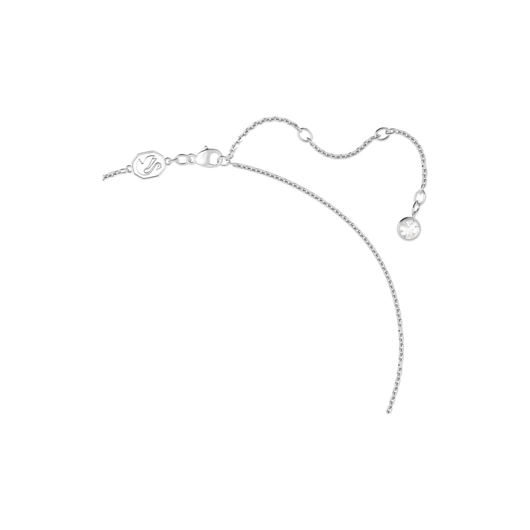 5626176 | Swarovski Collier Una, Cœur, medium, blanc, métal rhodié