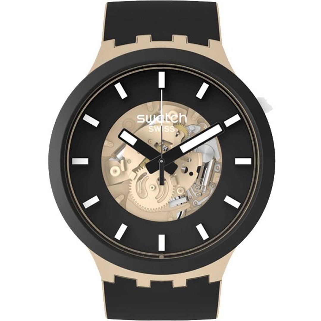 Swatch Big Bold Bioceramic Time for Taupe | SB03C100