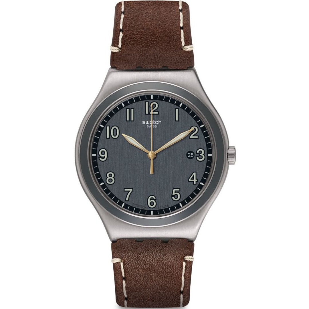 YWS445 | Swatch Irony Big Classic Brandy