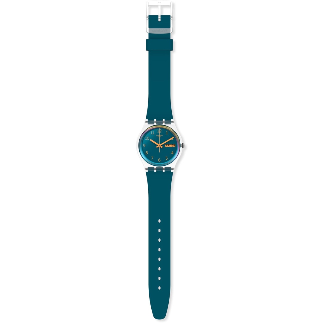 Swatch Original 34 Blue Away Day Date | SO28K700