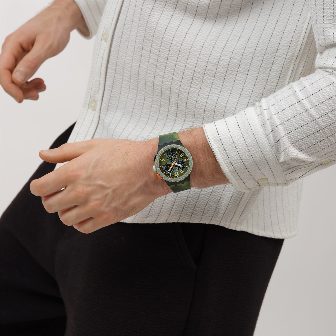 Swatch Original Chrono Midday Camo Pay! | SUSB109-6000