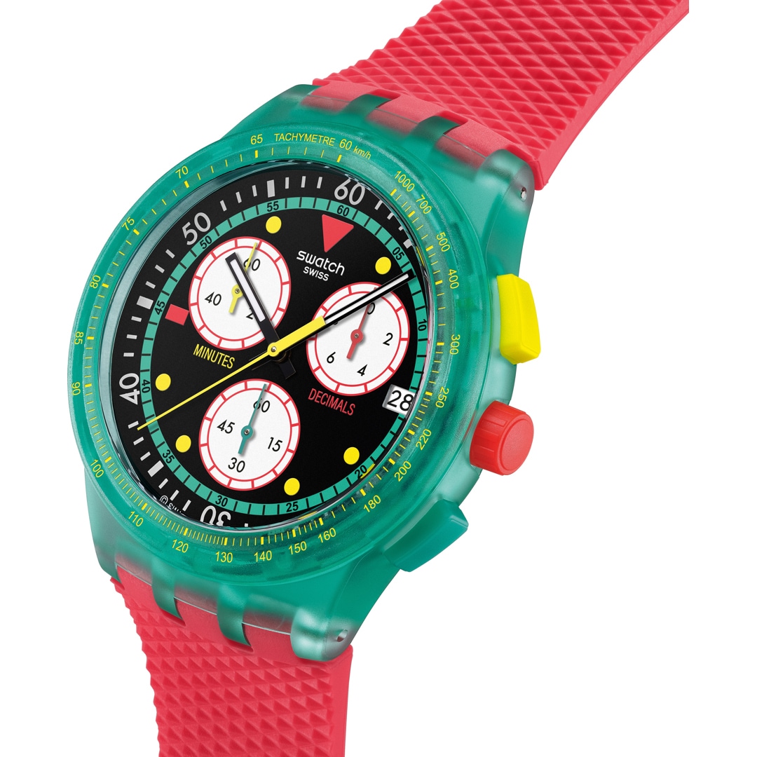 SUSG409 | Swatch Original Chrono Neon Emerald