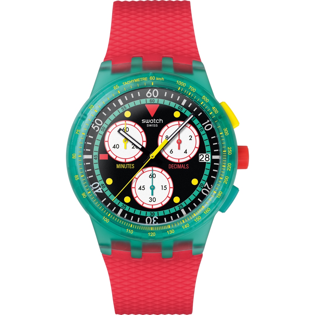 SUSG409 | Swatch Original Chrono Neon Emerald