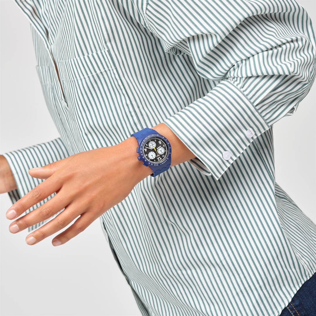 Swatch Original Chrono Nothing Basic About Blue | SUSN418