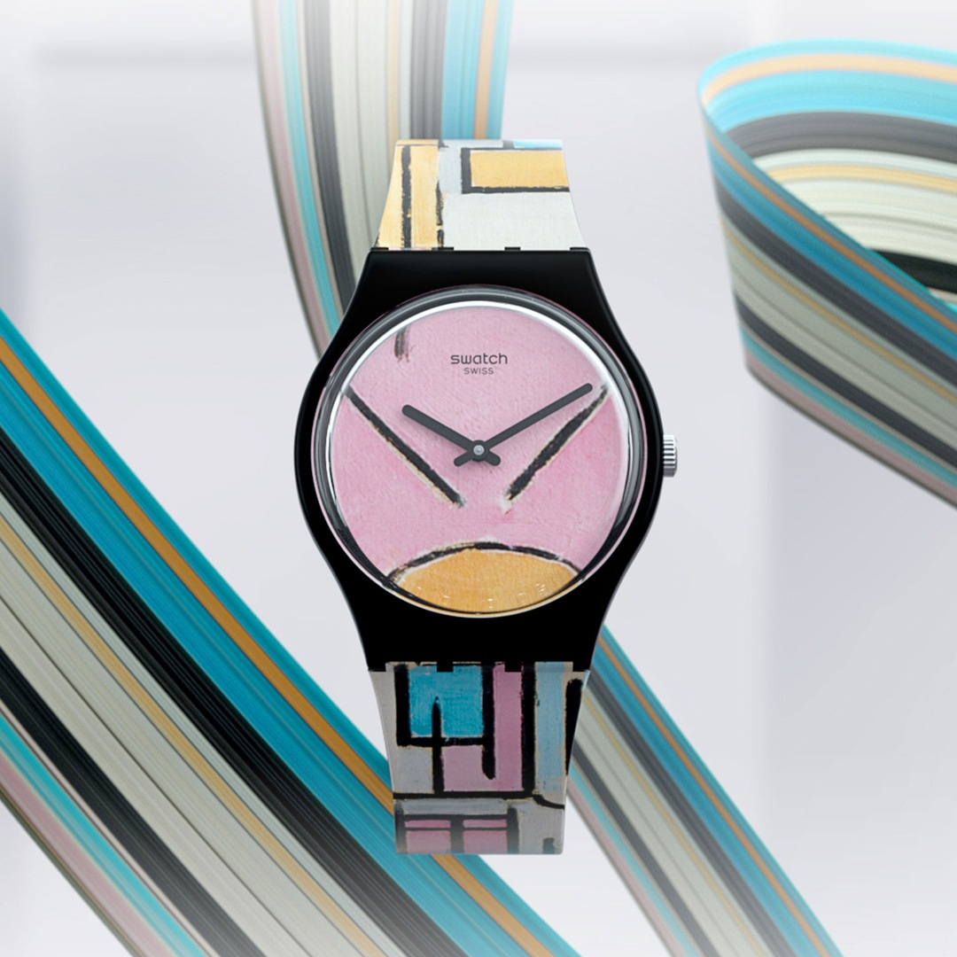 Swatch Original 34 Composition In Oval With Color Planes 1 By Piet ...