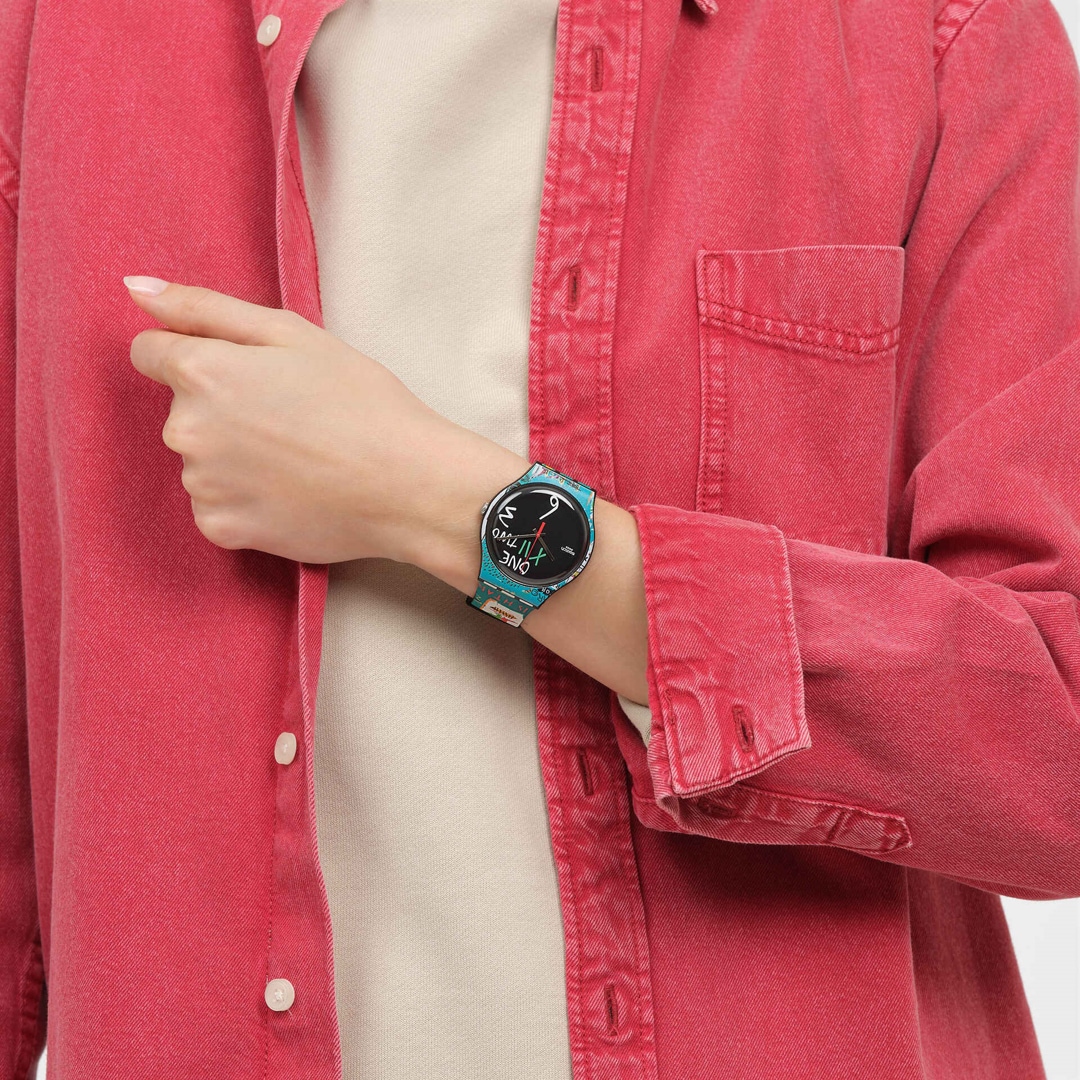 Swatch Original 41 Ishtar By Jean-michel Basquiat | SUOZ356