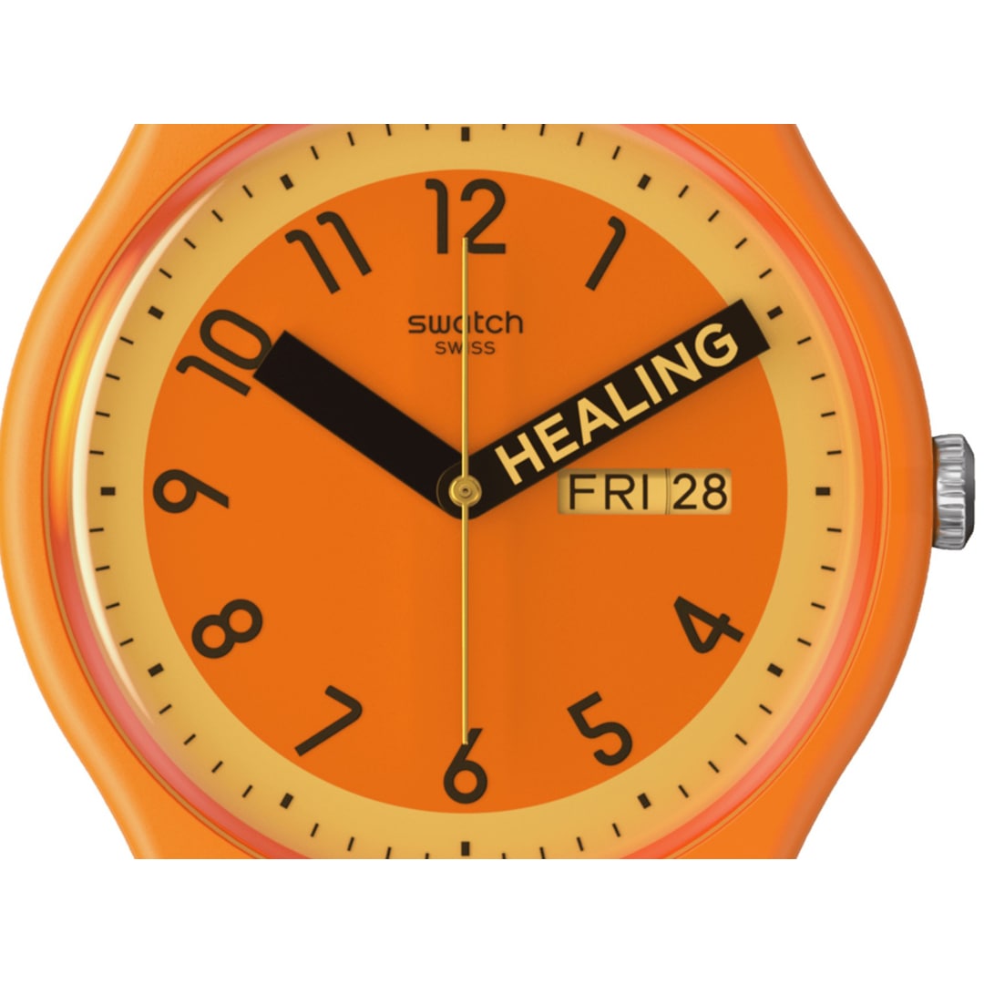 Swatch Original 41 Proudly Orange Day Date | SO29O700