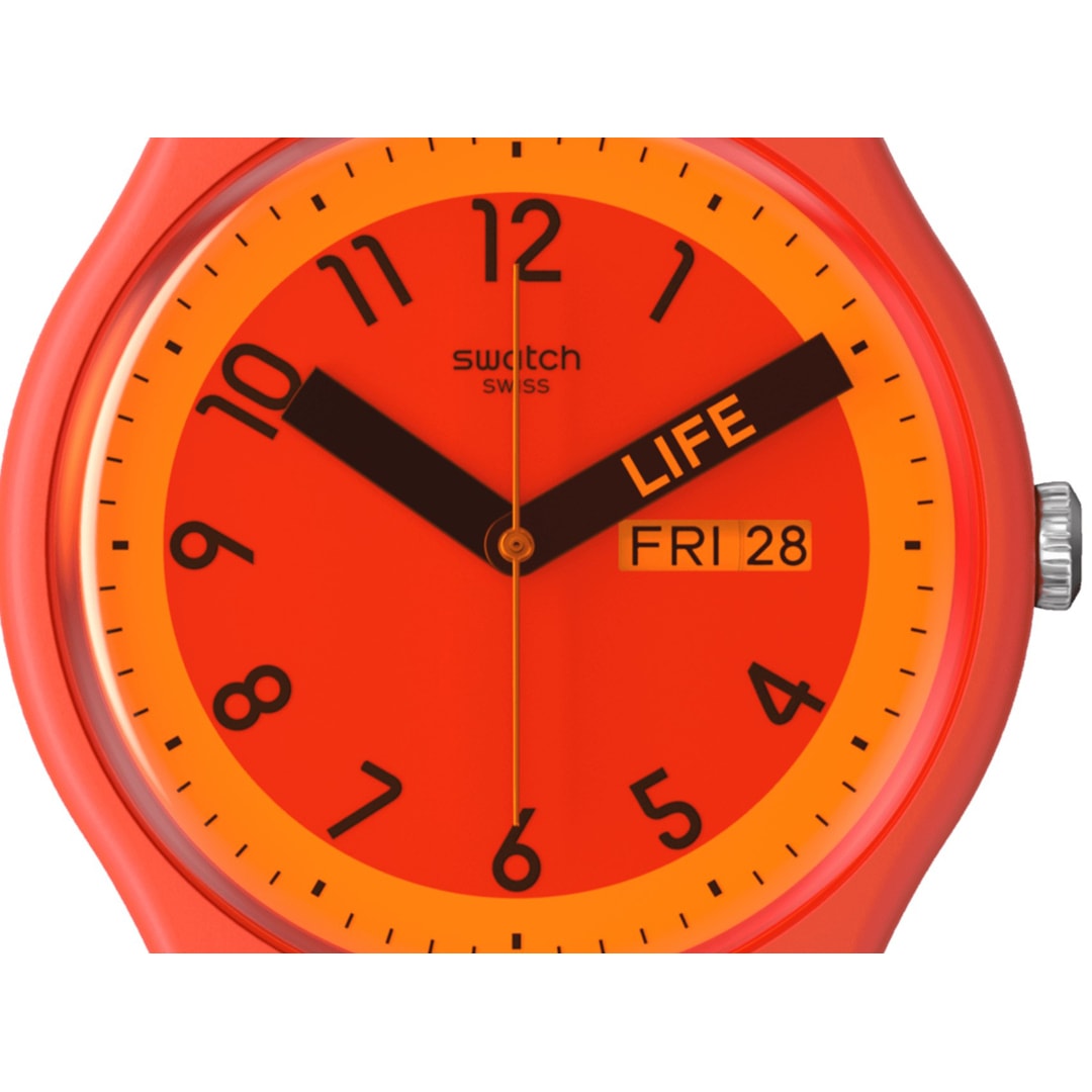 Swatch Original Gent Proudly Red Day Date | SO29R705