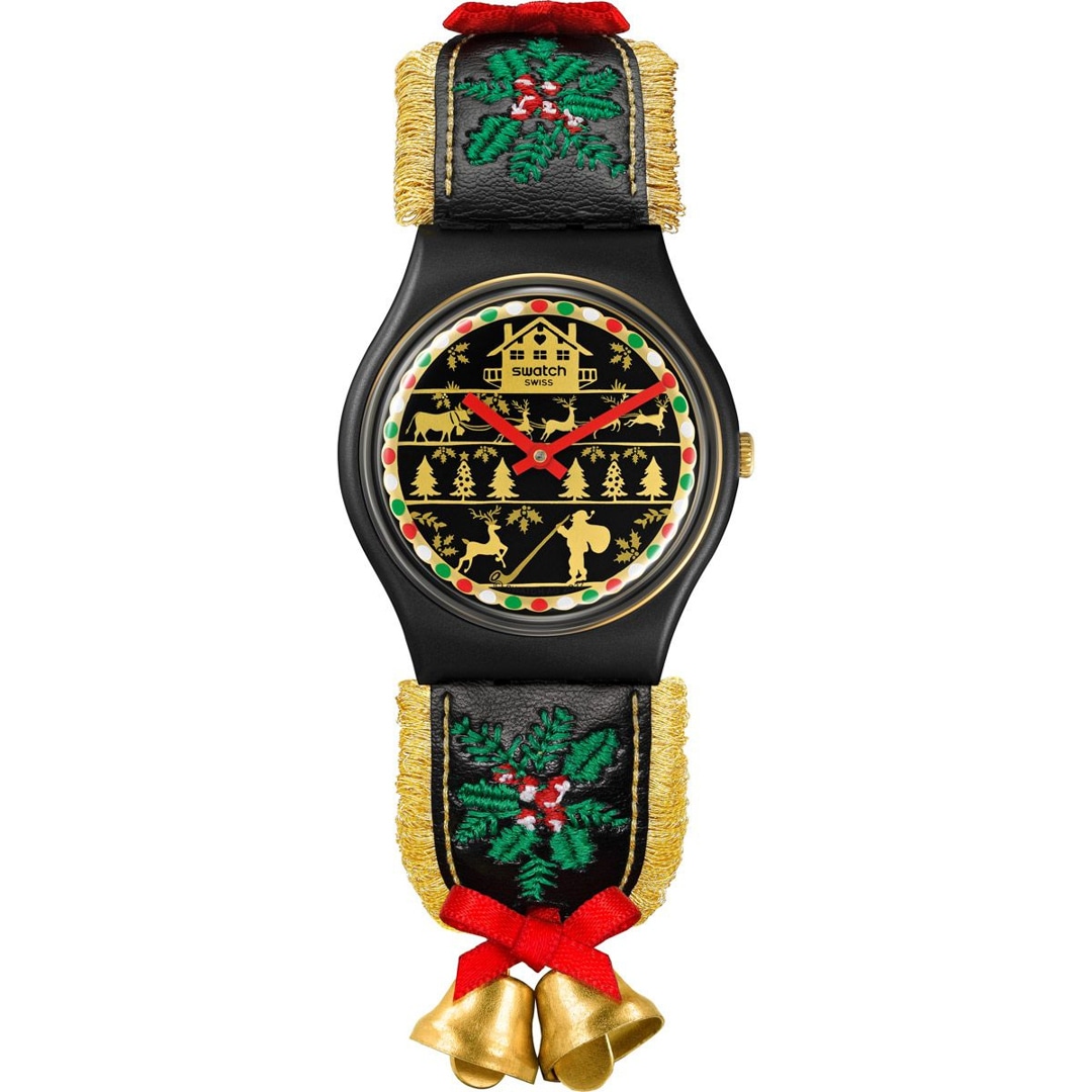 Swatch Original 34 Golden Merry Special Edition | SO28B115