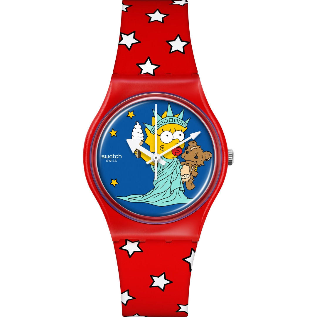 Swatch Original x The Simpsons Little Lady Liberty | SO28Z120