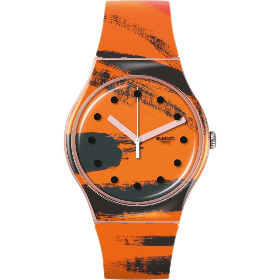SUOZ362 | Swatch x Tate Gallery Barns-Graham’s Orange and Red on Pink