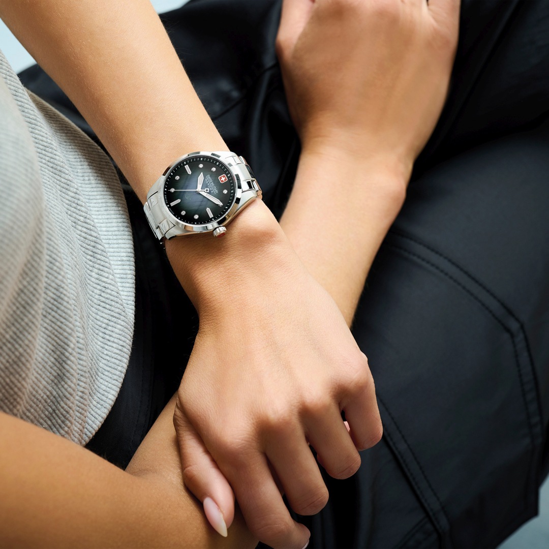 Swiss Military Hanowa Mountain Crystal Lady Silbrig | SMWLG2100803