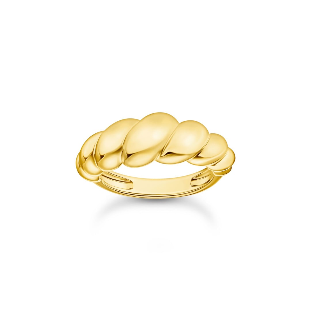 TR2494-413-39 | Thomas Sabo Bold Elegance Gold-plated organic-shaped ring