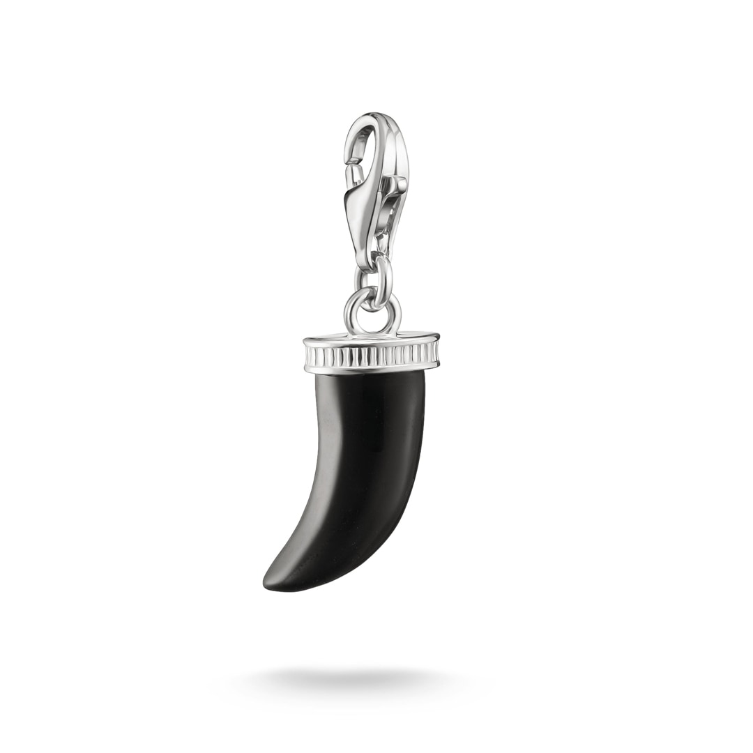 2235-023-11 | Thomas Sabo Silver Charm Pendant Tooth Obsidian Original ...