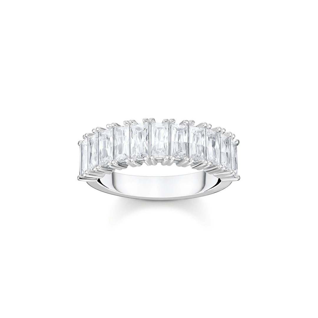 Thomas Sabo Ring weisse Steine Pavé silber