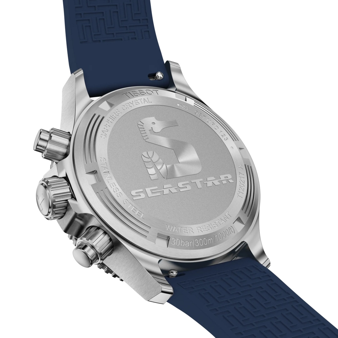 T120.217.17.041.00 | Tissot Seastar 1000 Chronographe 38mm Bleu