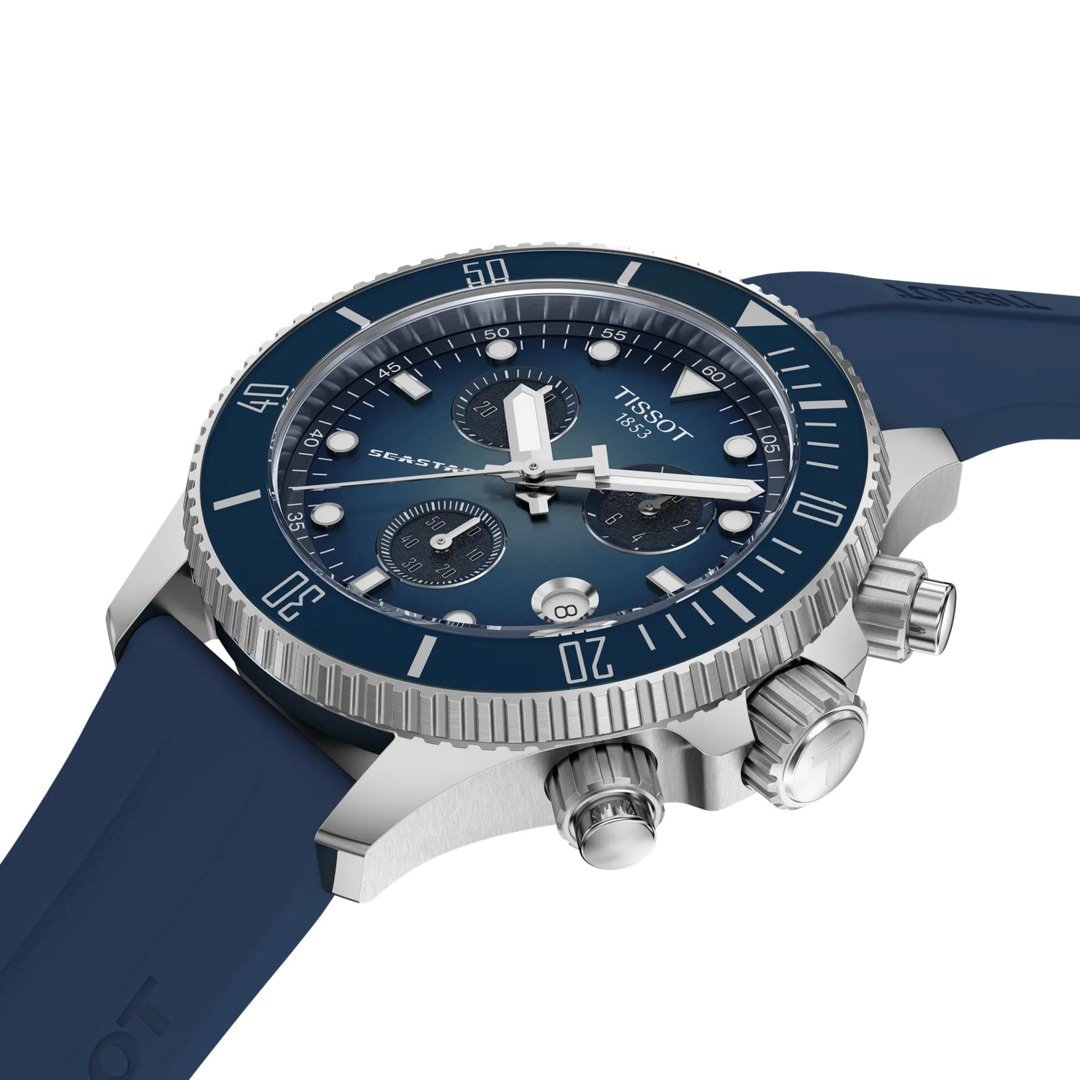 T120.217.17.041.00 | Tissot Seastar 1000 Chronographe 38mm Bleu