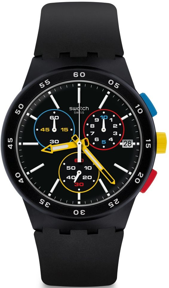 Swatch Original Chrono Black-One (SUSB416) online kaufen | CHRISTIAN