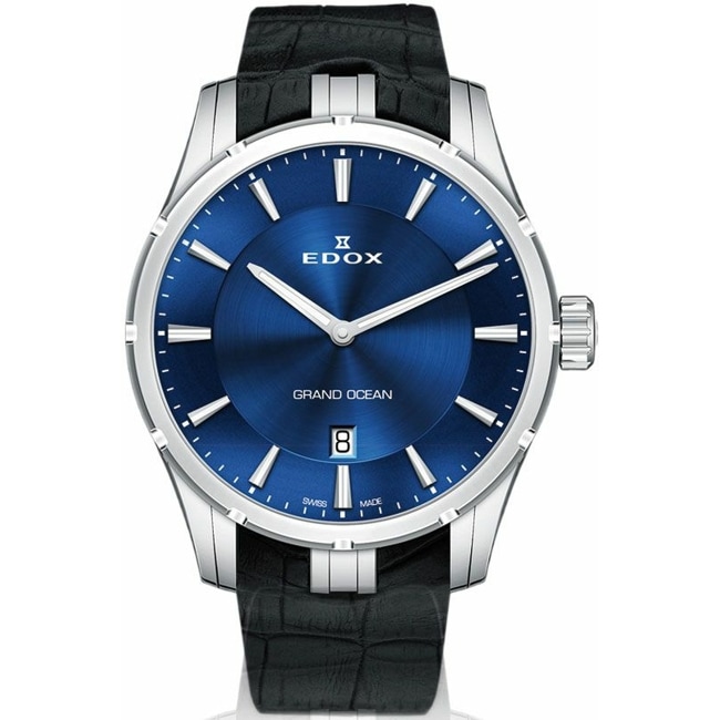 Edox Grand Ocean Ultra Slim Line Date | 56002 3C BUIN