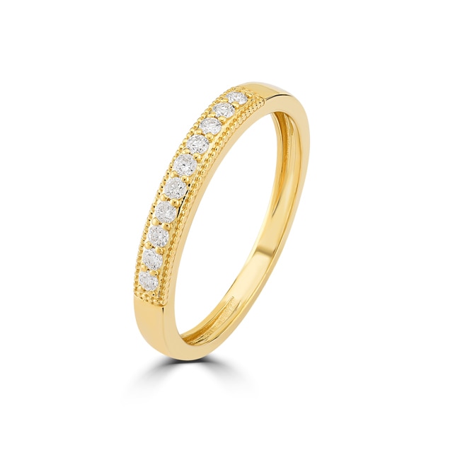 Mémoire-Ring 750/18 K Gelbgold mit Diamanten 0.14 ct H/si online kaufen ...