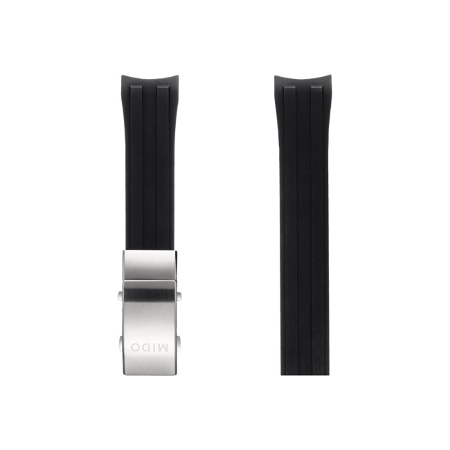 Mido Ocean Star Black rubber strap 22 mm