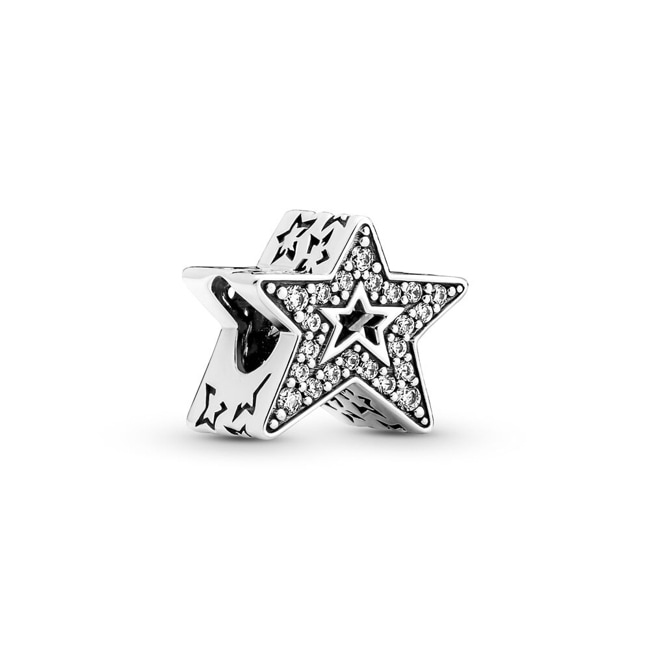 790016C01 | Pandora Moments Charm Étoile Asymétrique Scintillante