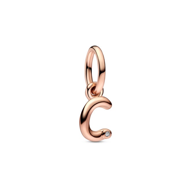 Pandora Rose Moments Buchstabe c Handschrift Charm-Anhänger