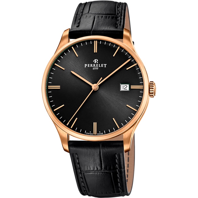 A1301/6 | Perrelet Weekend 3 Hands Rose / Black