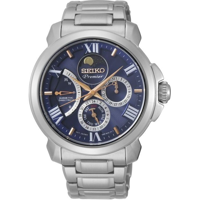 Seiko Premier Kinetic Direct Drive Moonphase | SRX017P1