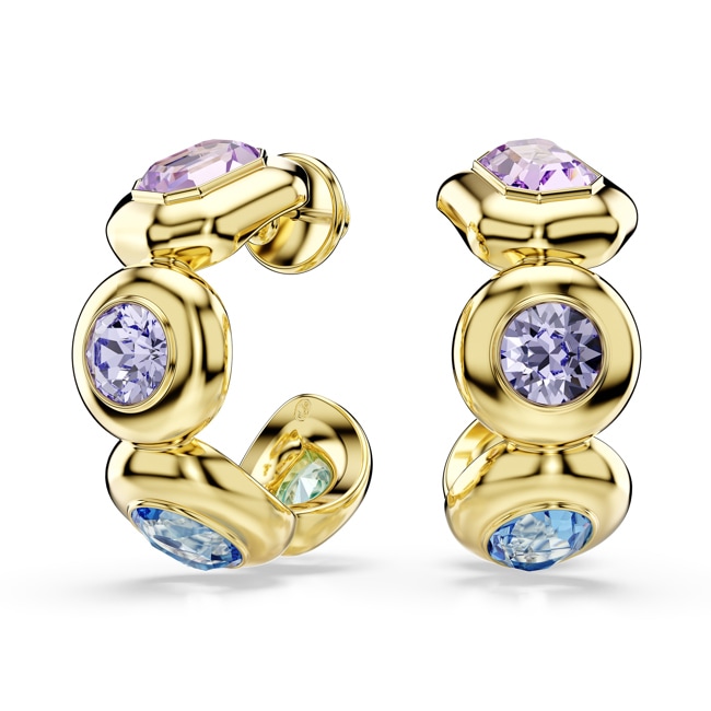 Swarovski Gema Kreolen Mehrfarbig vergoldet